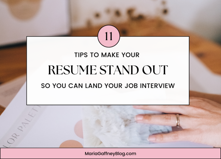 11 Best Resume Tips and Best Resume Format - Maria Gaffney Blog